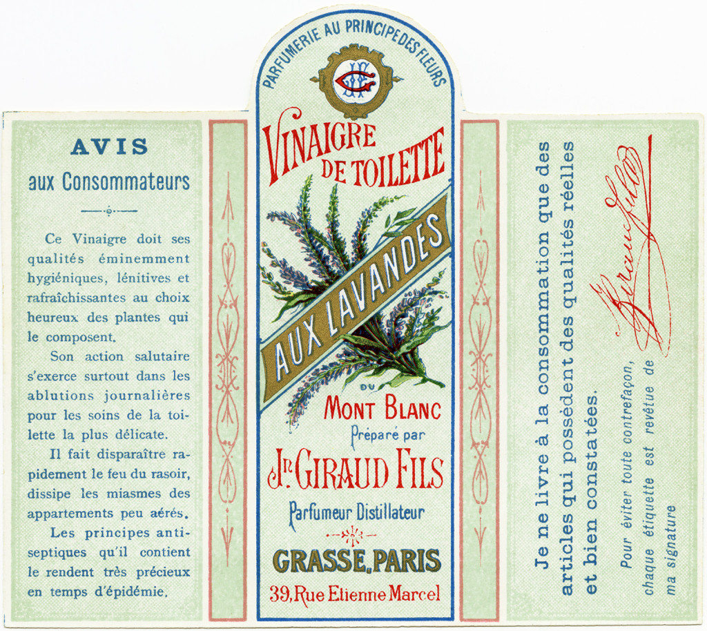 Free Vintage Image ~ Jn Giraud Fils Perfume Bottle French Label - The ...