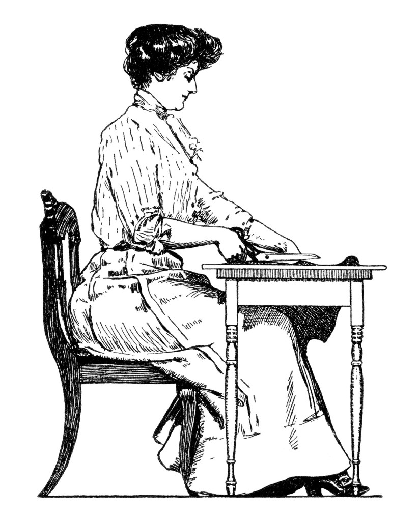 Free Vintage Dressmakers Clip Art - The Old Design Shop