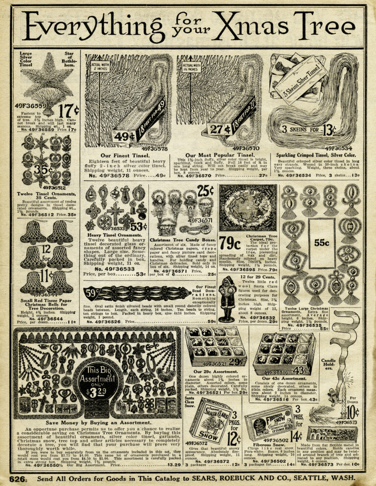 Vintage Christmas Decorating ~ Free Printable Catalogue Pages - The Old ...