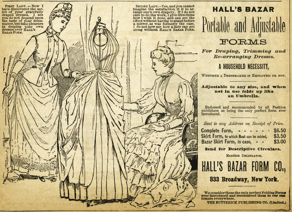 Sewing Dress Form Vintage Ad and Clip Art ~ Free Graphics - The Old ...